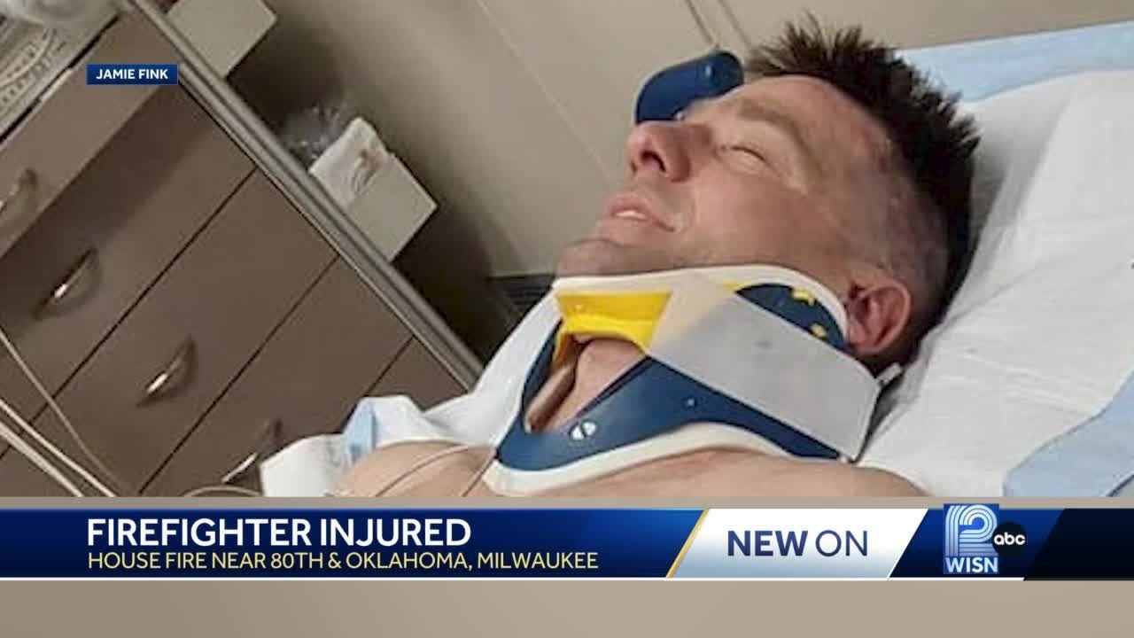 Milwaukee firefighter injured near 80th and Oklahoma - YouTube