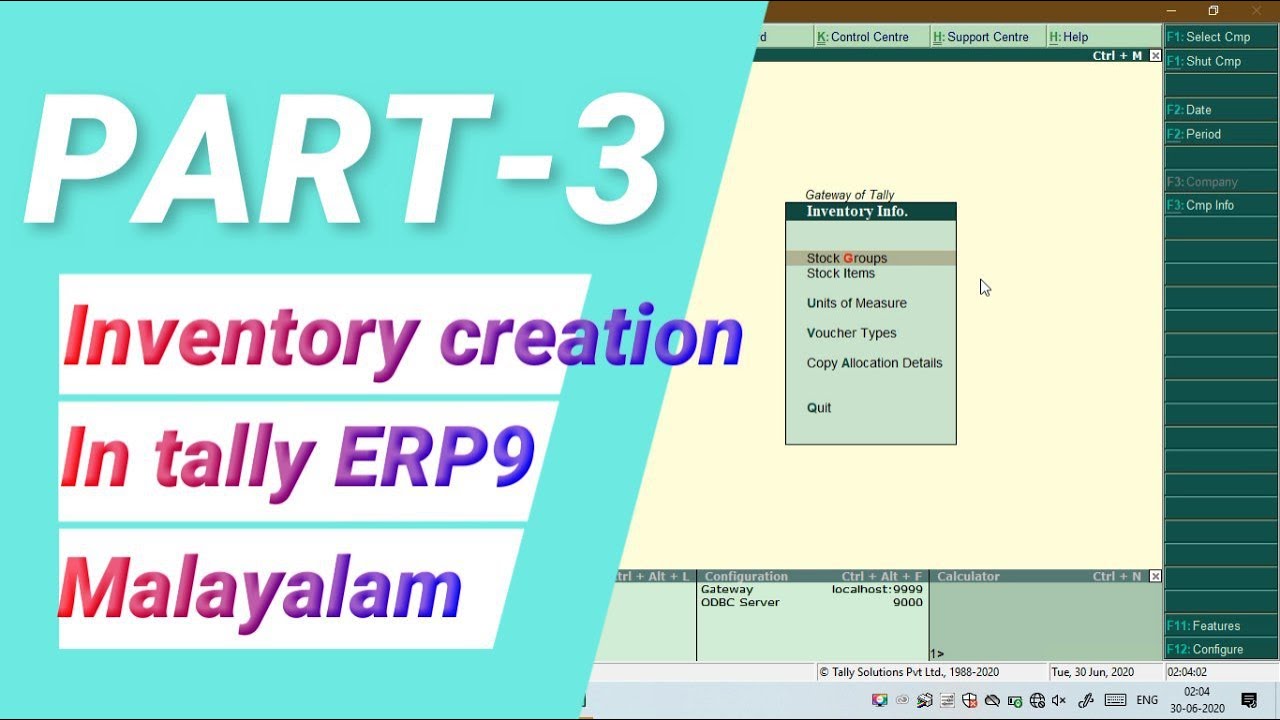 INVENTORY CREATION IN TALLY|How to create stock item in tally ERP9 ...