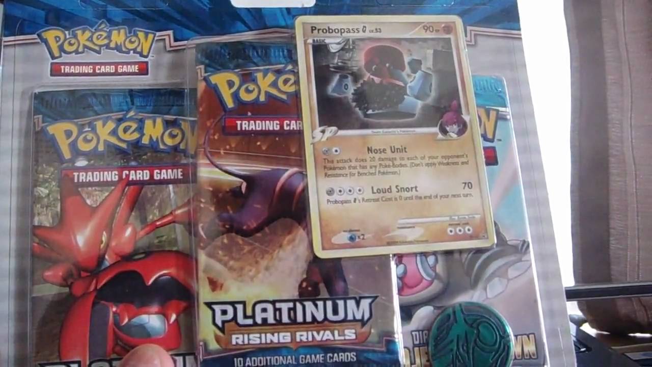 Opening A Platinum: Rising Rivals Triple Blister Pack (Probopass) - YouTube