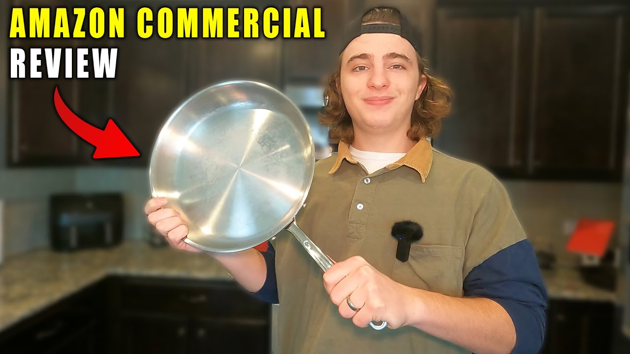 AmazonCommercial Stainless Steel Pan Review! - YouTube
