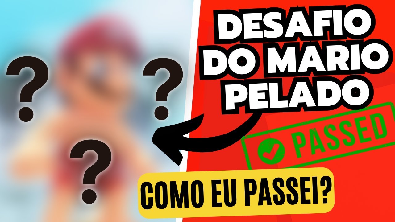 FIZ O DESAFIO DO MARIO PELADO NO MARIO WONDER! COMO FIZ PARA PASSAR ...