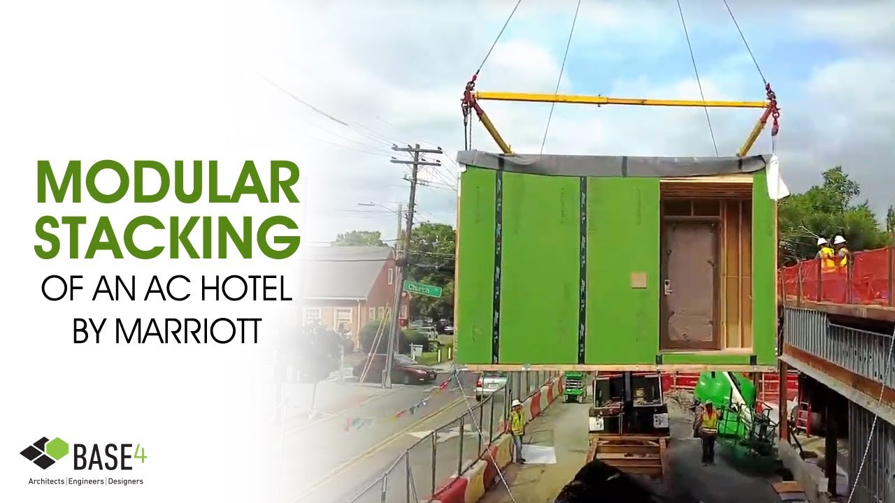 Modular Stacking of an AC Hotel by Marriott - YouTube