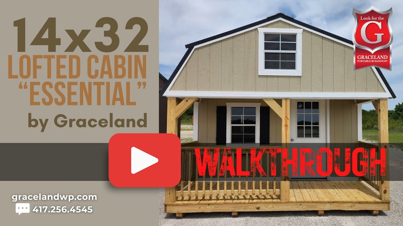SOLD! 🔎14x32 Lofted Cabin 👍"Perfect" for DIY Cabin by the Lake ...