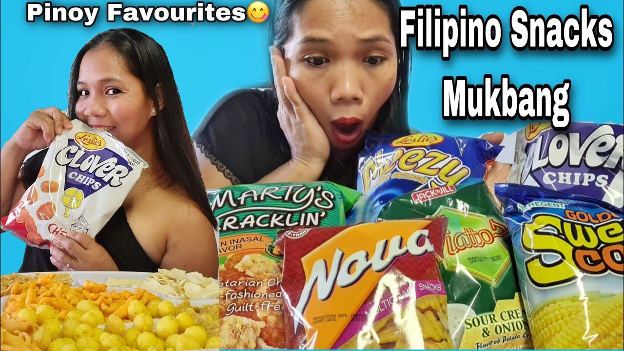 Mukbang Filipino Chips/Snacks with sauce @Life Ni Inday - YouTube