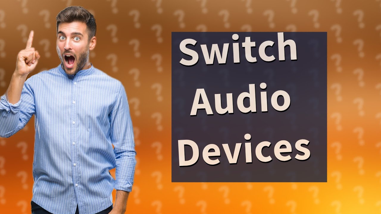 How do I switch audio devices in Windows 11? - YouTube