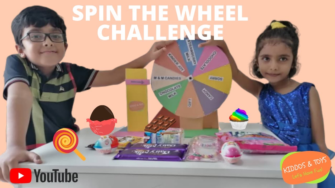 SPIN THE MYSTERY WHEEL CHALLENGE!! & Getting Prizes | KIDDOS - YouTube