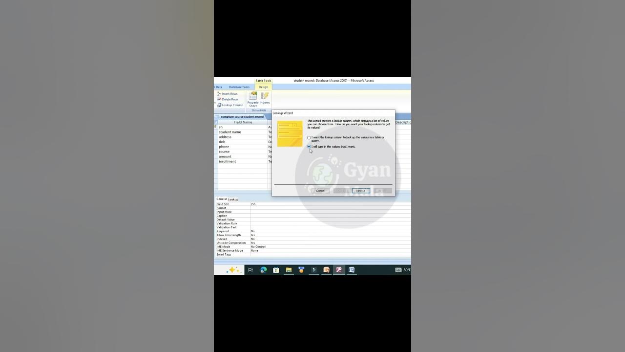 How to Use the Lookup Wizard in Microsoft Access | Field Properties Guide - YouTube