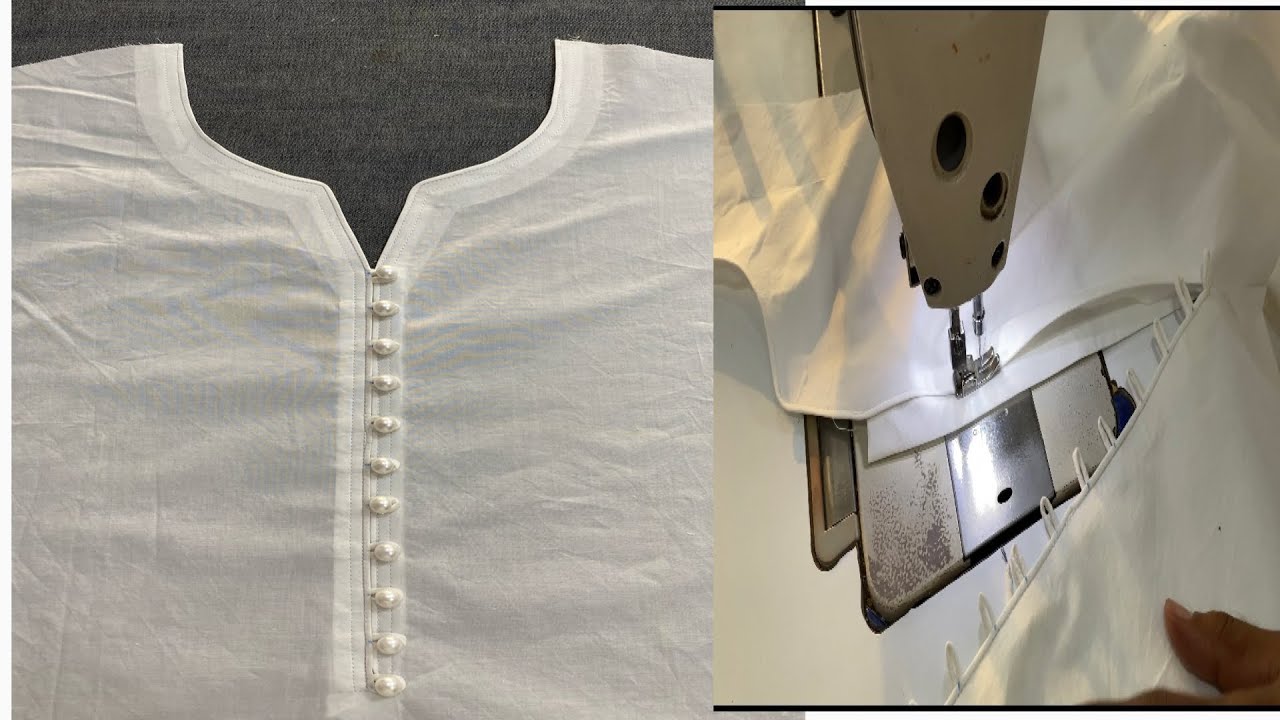 neck design cutting and stitching // new,latest,fabric piping neck ...