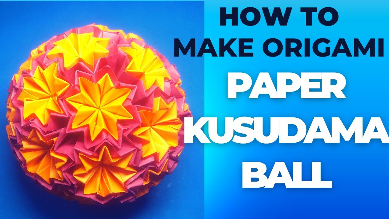 How to make Kusudama Origami|kusudama flower Ball|DIY|paper Decorations ...
