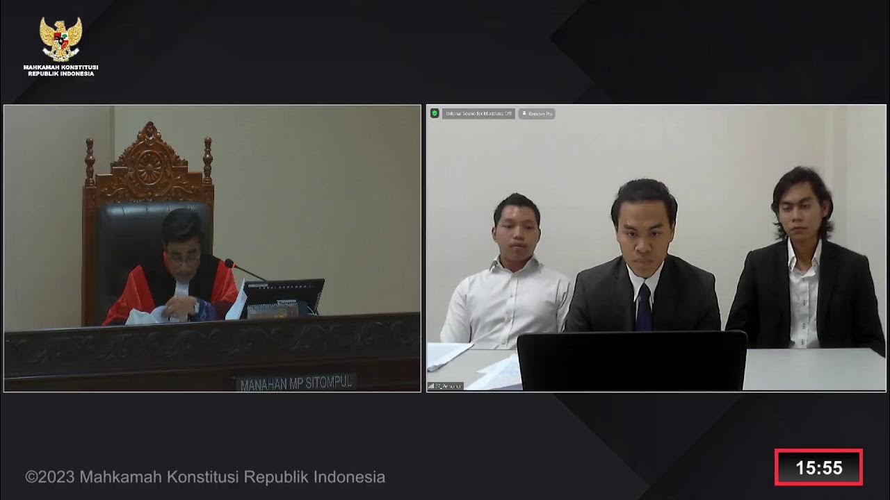 Sidang Perkara Nomor 77/PUU-XXI/2023. Senin, 14 Agustus 2023. - YouTube