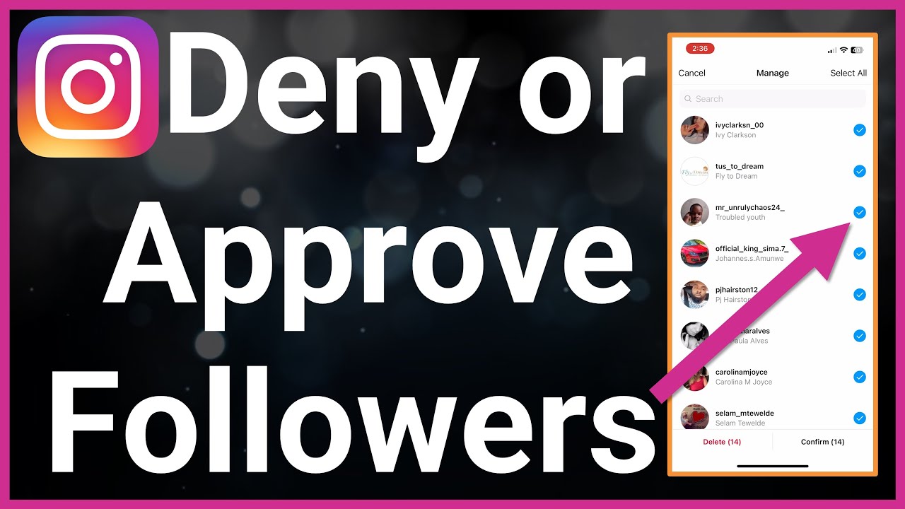 How To Approve Or Deny All Follow Requests On Instagram - YouTube