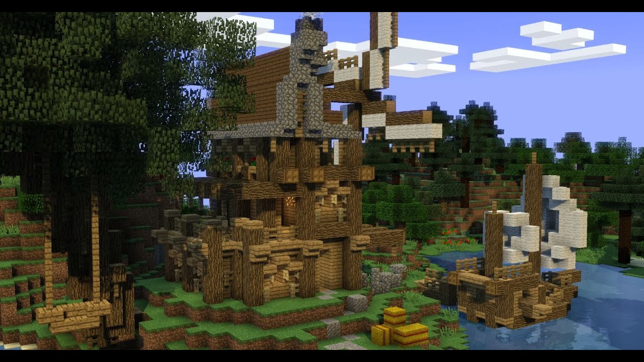 MINECRAFT STEAMPUNK HOUSE #3 [SPEED BUILD] - YouTube