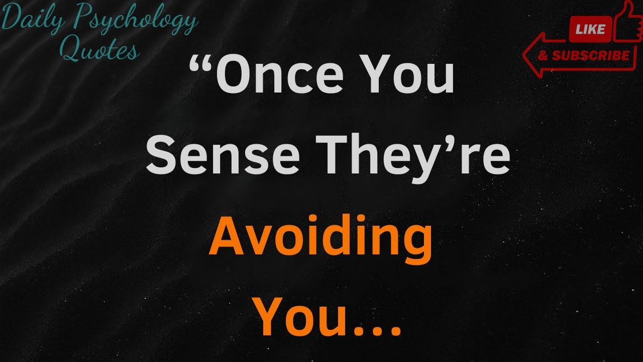 “Once You Sense They’re Avoiding You… Never Chase | Powerful ...