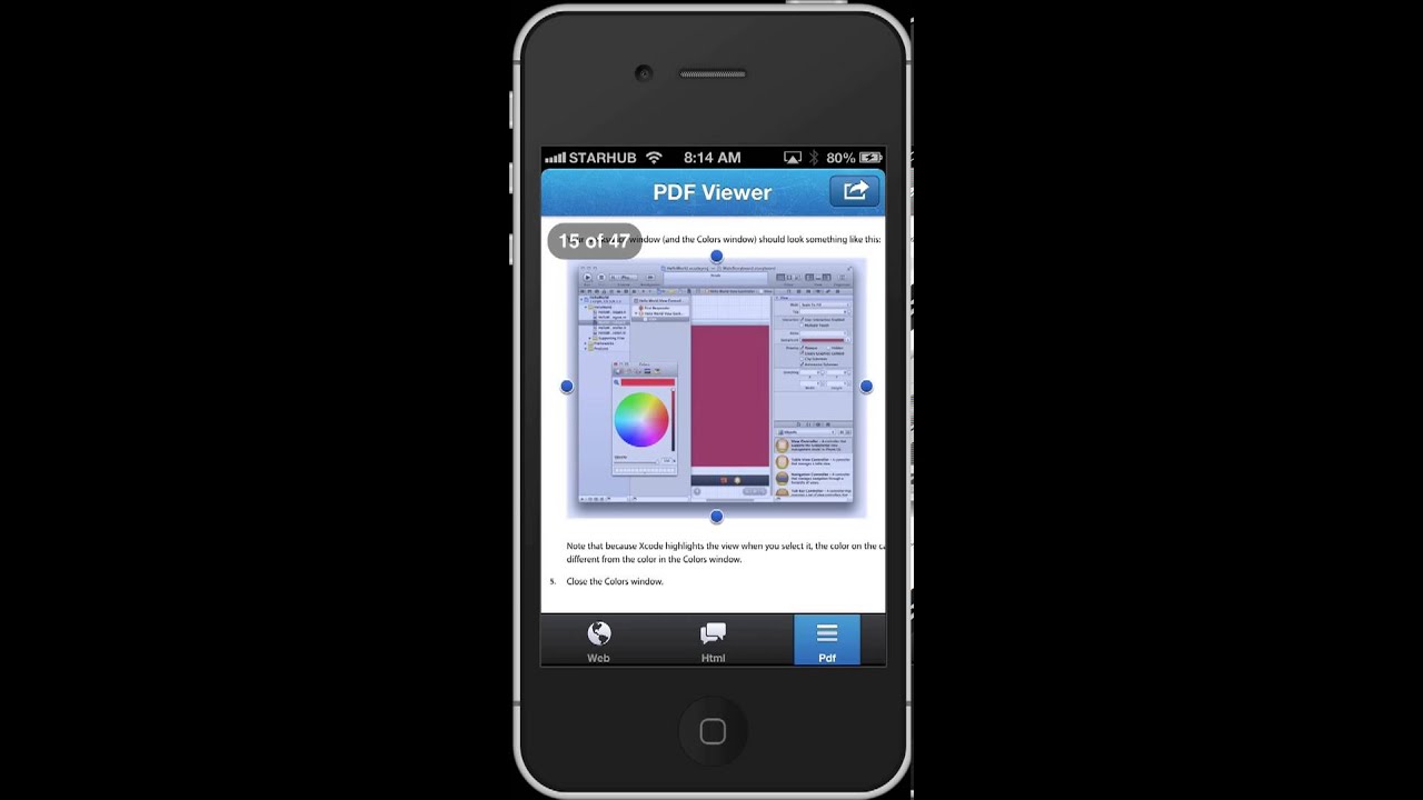 iOS App for Mobile Website / HTML Web / PDF Reader - YouTube