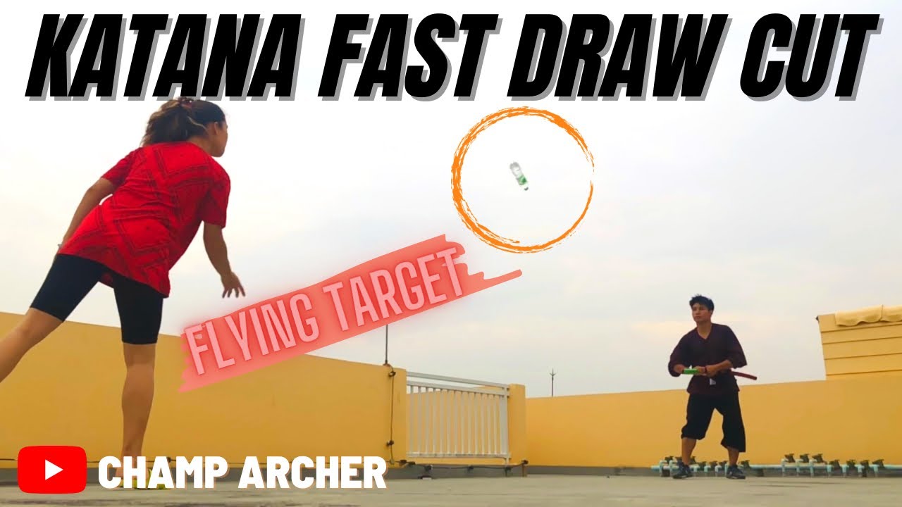 Katana fast draw cut FLYING targets!! - YouTube