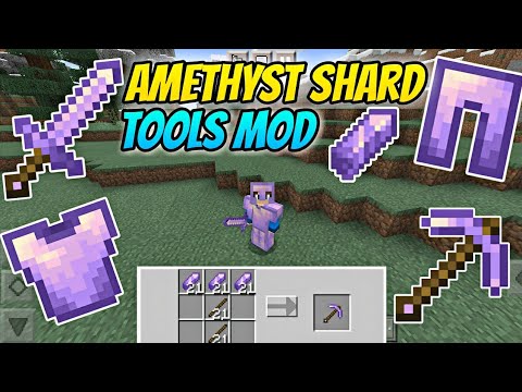 Amethyst Shard Tools And Armour Mod For Minecraft Pe - YouTube