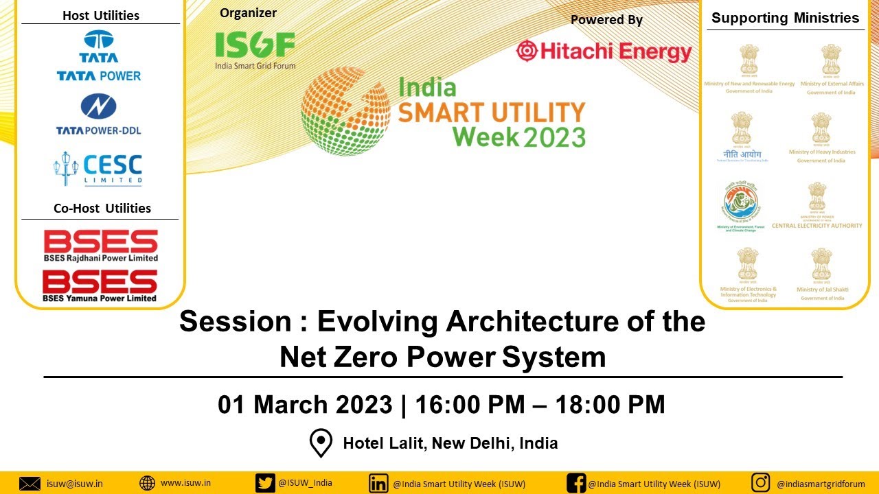 ISUW 2023 | 01 Mar 2023 | EVOLVING ARCHITECTURE OF THE NET ZERO POWER ...