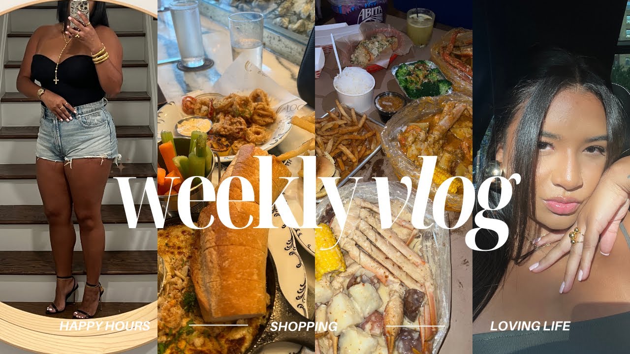 weekly vlog | fashion nova, skims, fenty haul, PR unboxing, happy hour ...