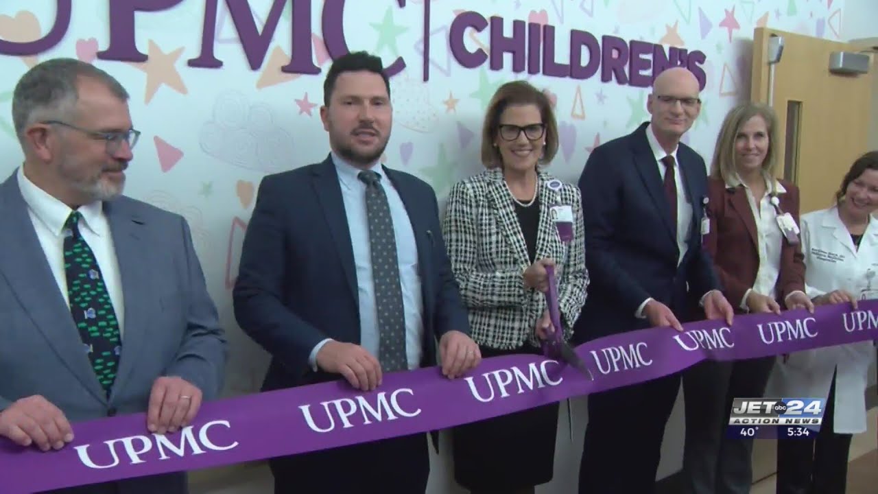 Erie's UPMC Hamot unveils new pediatric unit - YouTube