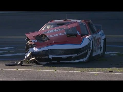 CARSON HOCEVAR HARRISON BURTON AND OTHERS CRASH - 2024 DAYTONA 500 ...