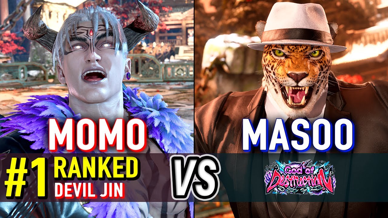 T8 🔥 MOMO (#1 Ranked Devil Jin) vs MASOO (King) 🔥 Tekken 8 High Level ...