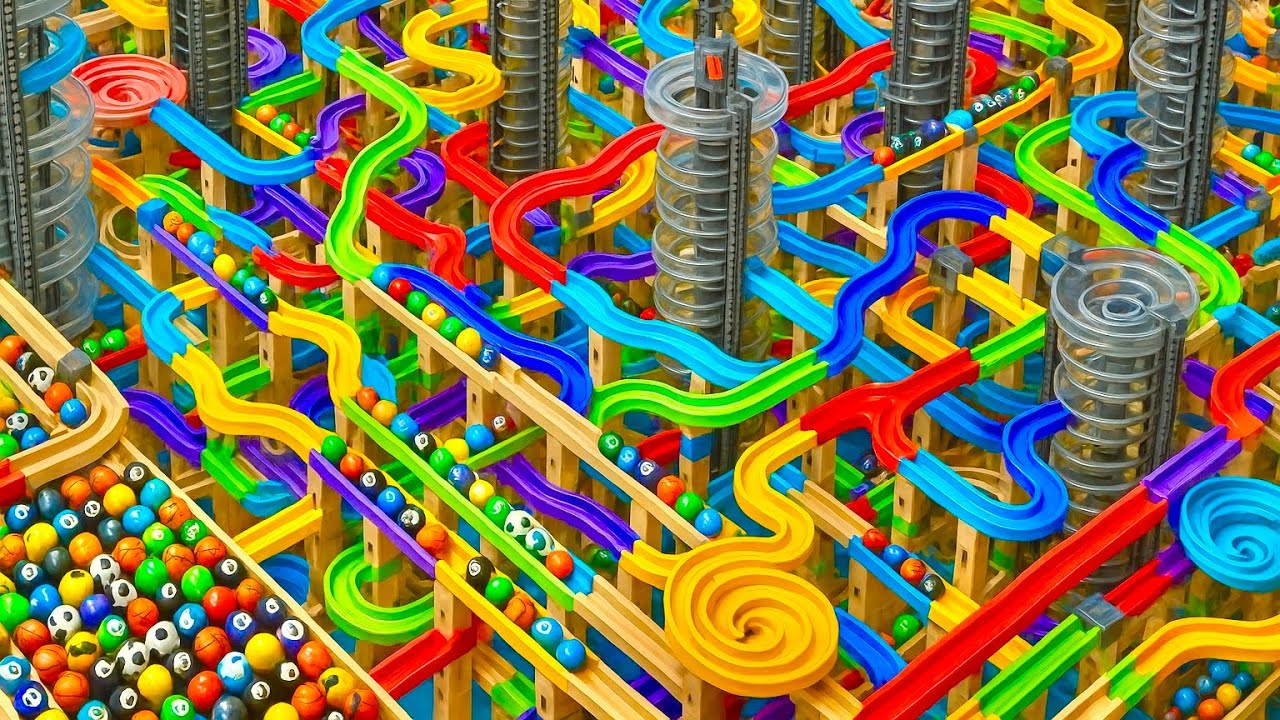Marble Run Can you cross the cliff-edge bridges one after another and ...