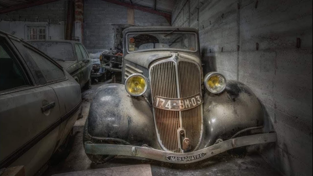 Abandoned Garage With Vintage Car Collection Of Mister Gilbert! - YouTube