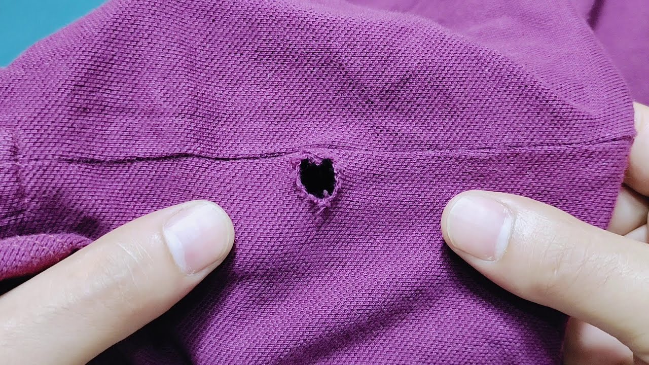 The best way to beautifully repair a hole in your jacket without ...