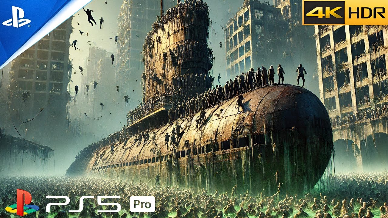 (PS5 PRO)RUSSIAN SUBMARINE ZOMBIE RUSH | Realistic Ultra Graphics ...