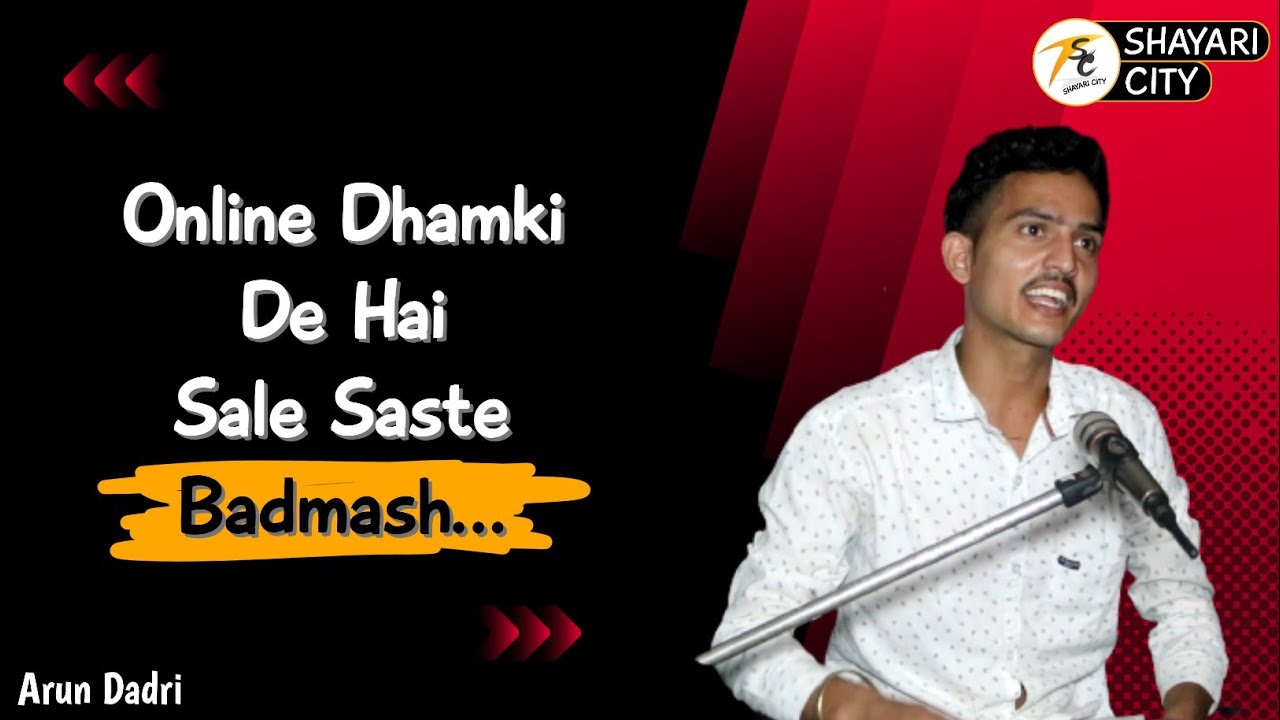 Online Dhamki De Hai Sale Saste Badmash by Shayari City | Arun Dadri ...