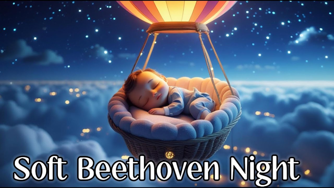 Soft Beethoven Lullaby 🌙 Moonlight Sonata-Inspired Baby Sleep Music ...