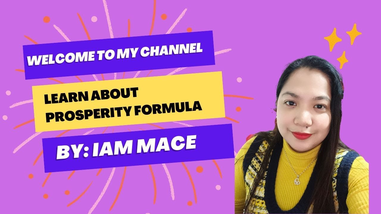 Learn about Prosperity Formula || iammace - YouTube