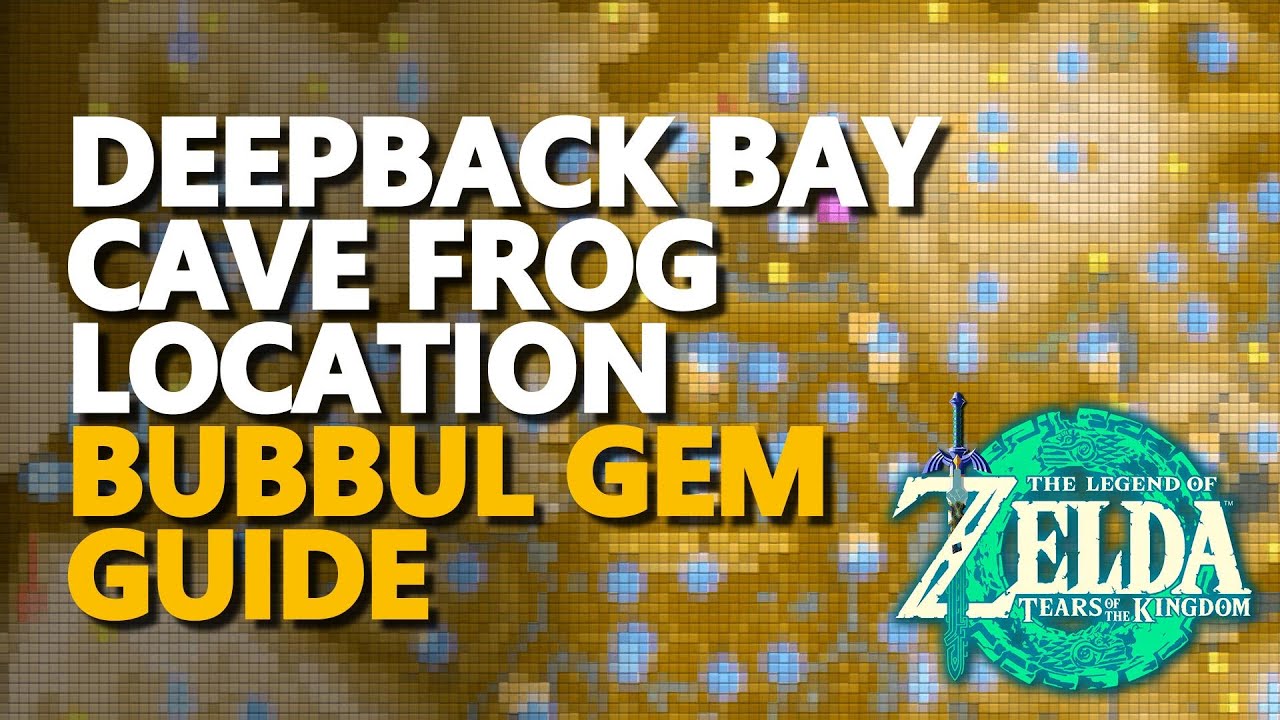 Deepback Bay Cave Frog Location Zelda Tears of the Kingdom Bubbul Gem Guide - YouTube