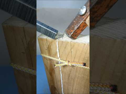 Çatlakları Kurtarmak İçin Halat ve Zımba Kullanarak Harika Bir İpucu ve Püf Noktası #diy #ağaçişleme