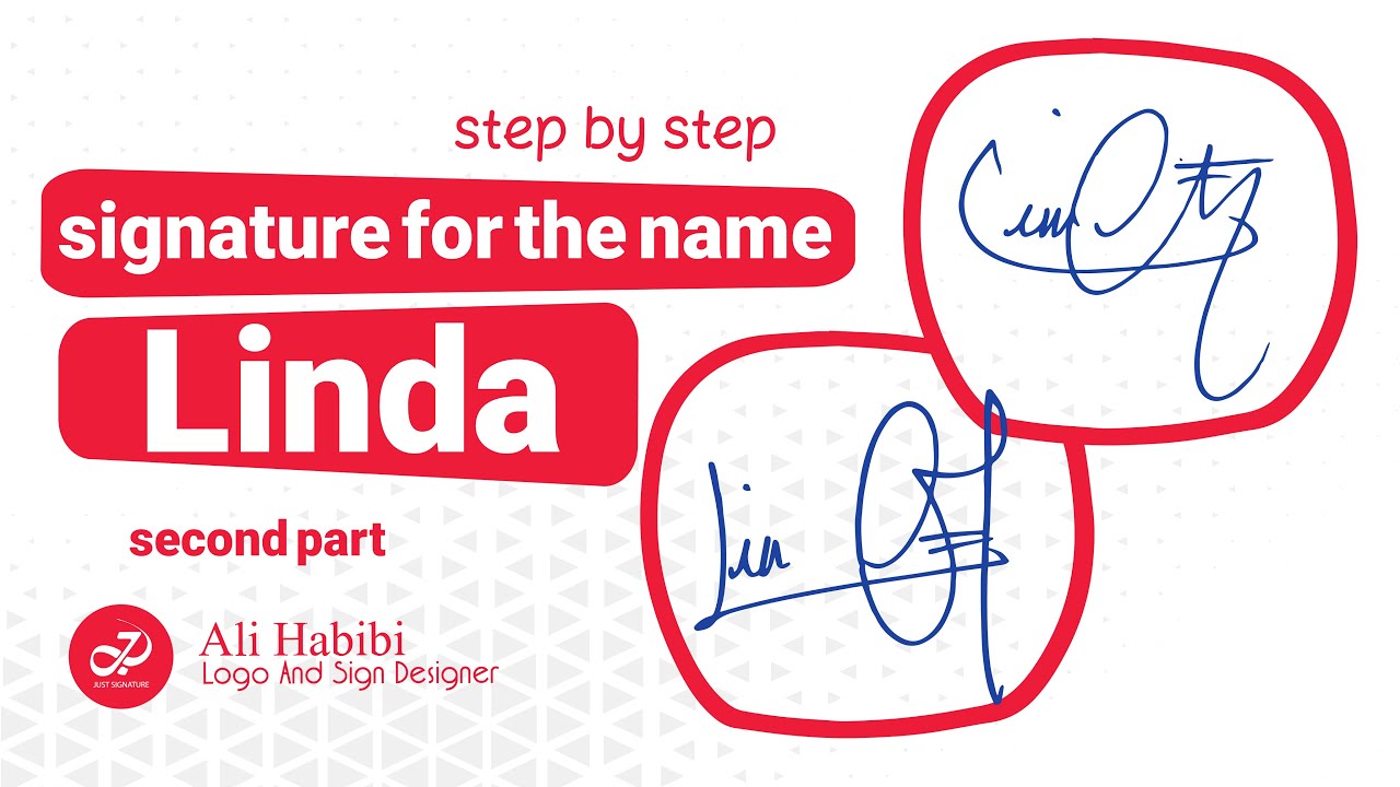 Three signatures with the name Linda - YouTube