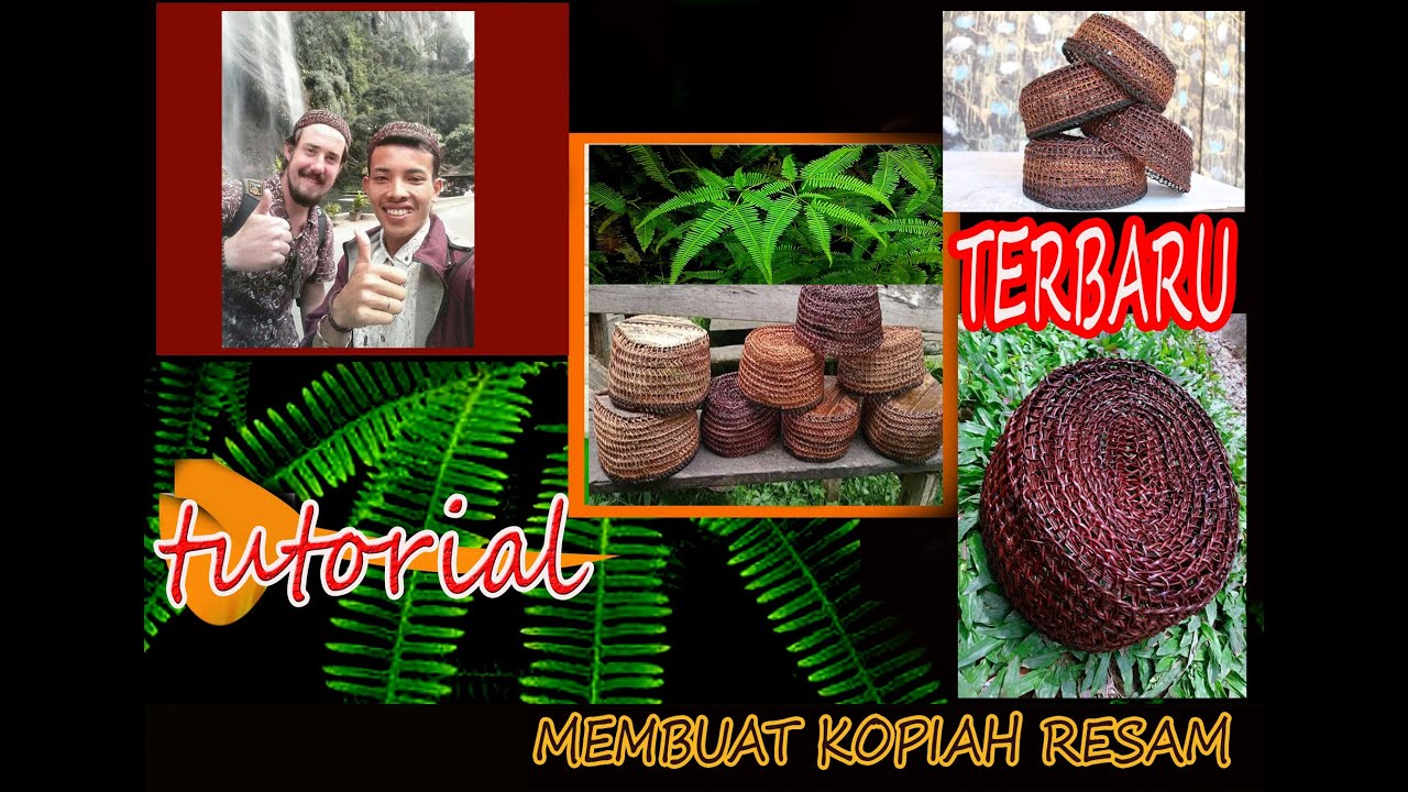 Tutorial Dasar Membuat Kopiah Dari Resam || Kopiah Resam Songkok ...