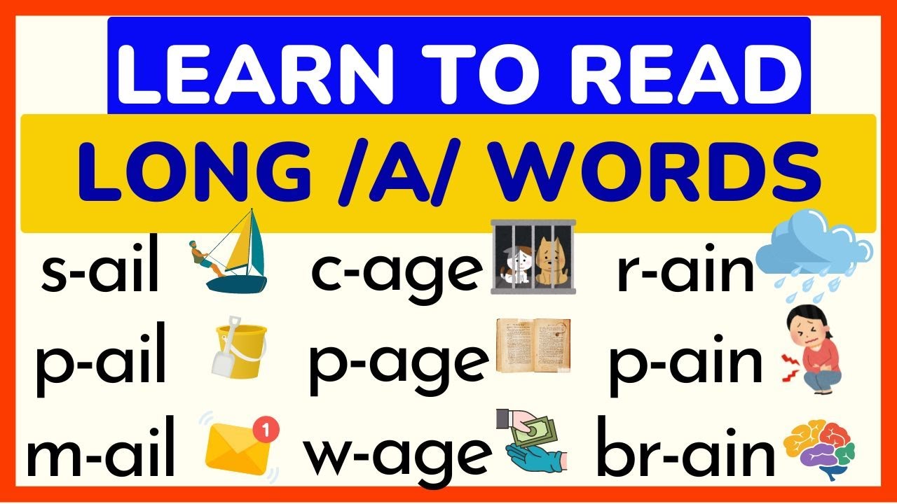 3-MINUTE READING for CHILDREN -- LONG SOUND / Aa / -- Kinder/Grade 1 ...