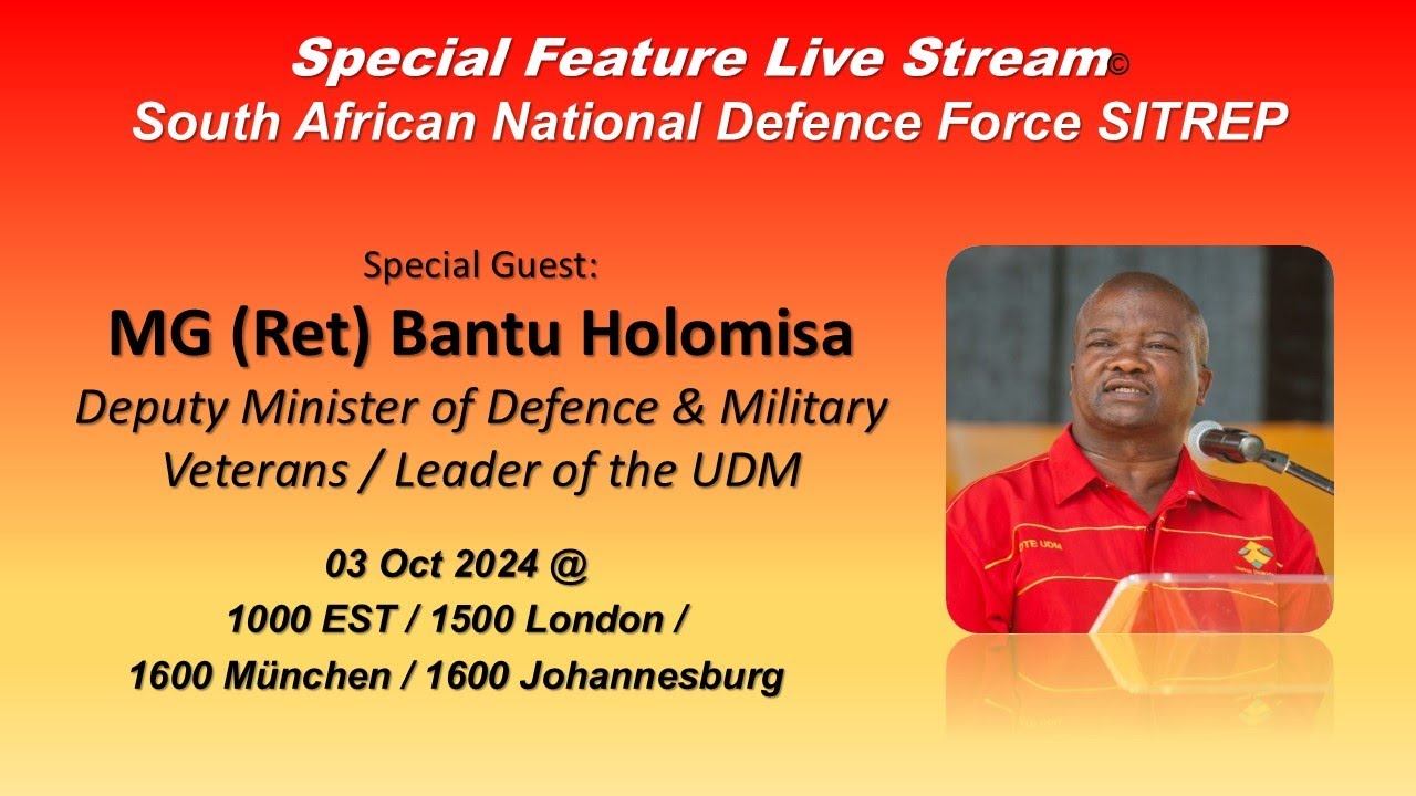 South African National Defence Force (SANDF) SITREP with Deputy ...