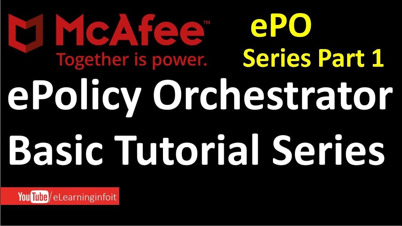 McAfee ePO Server Basic Tutorials Series Part 1 (ePO Installation ...