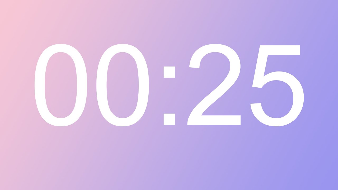 25 Second Timer With Alarm - Alarmlı 25 Saniye Zamanlayıcı - YouTube