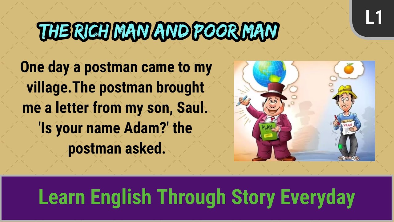 The Rich Man And Poor Man || Improve Your English Through Story || Very ...