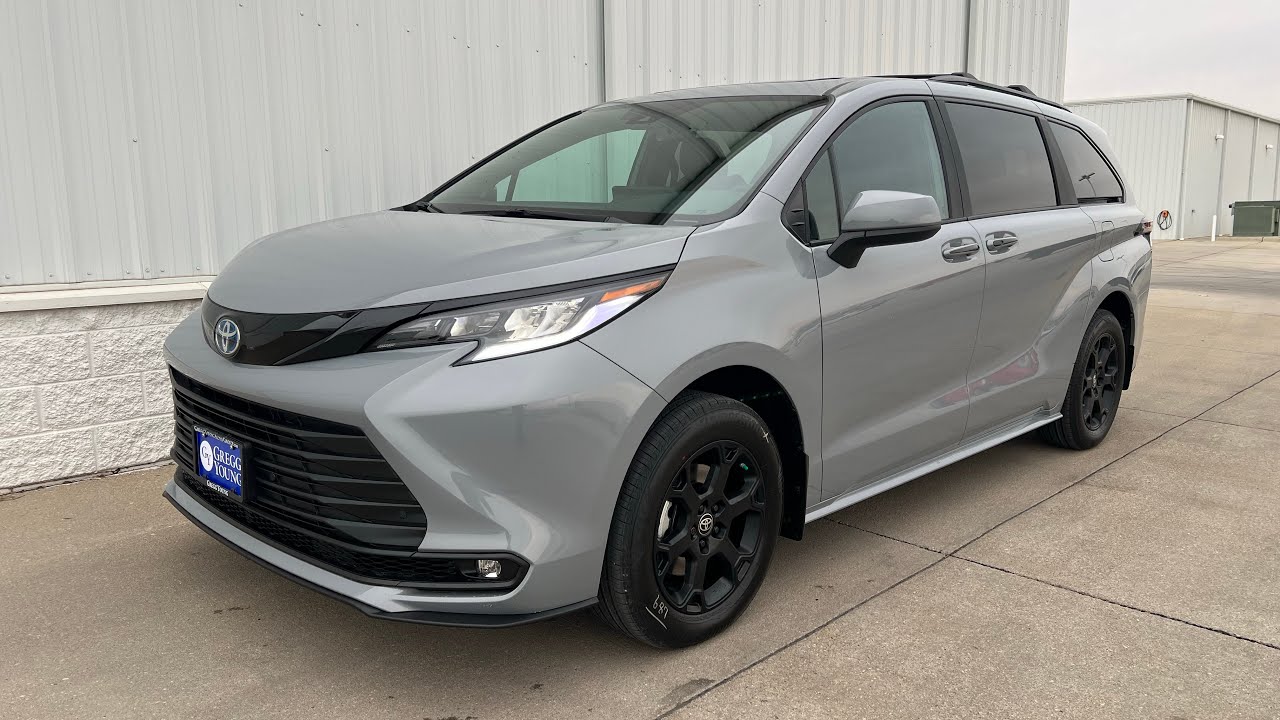 2025 Toyota Sienna Woodland Edition Cement With Black Interior - YouTube