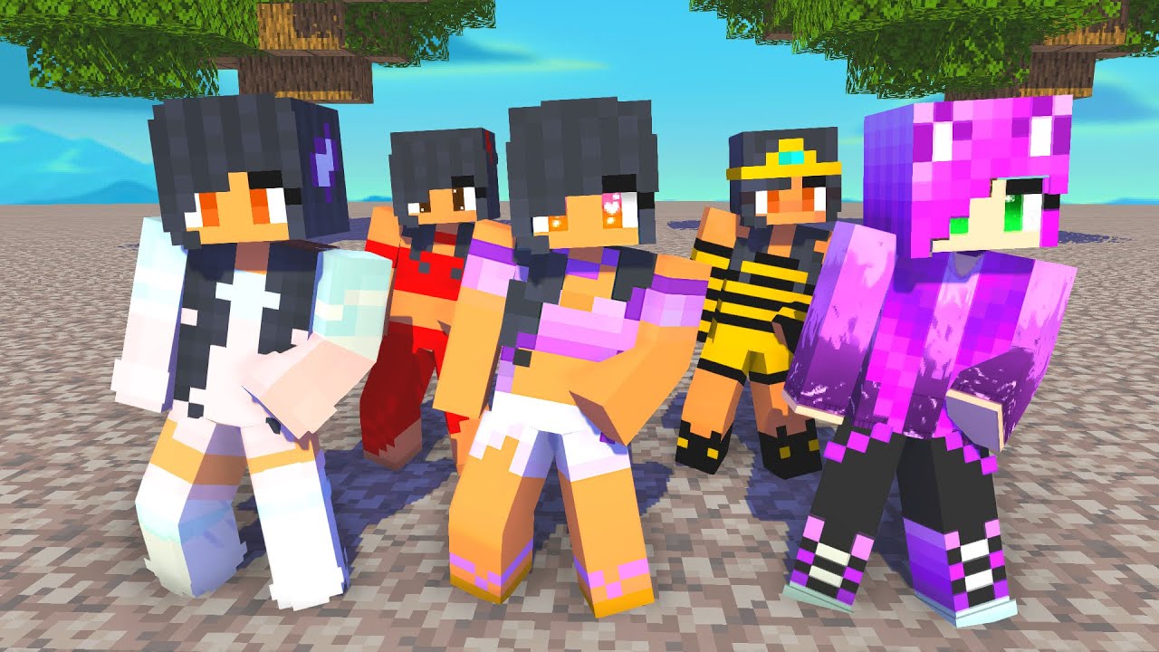 MONSTER SCHOOL:SIMPLE DIMPLE APHMAU LITTLE SISTERS - MINECRAFT ...