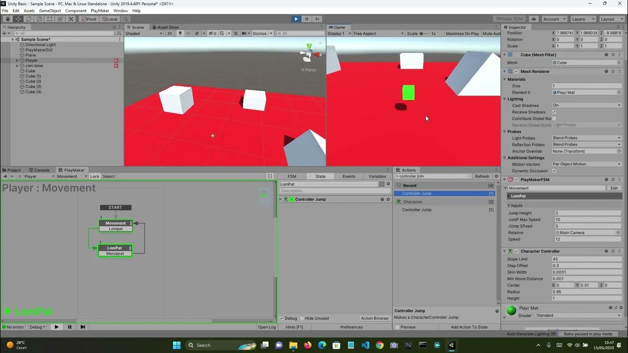 Penjelasan Player Movement dan Jump di Unity {Part 3} - YouTube
