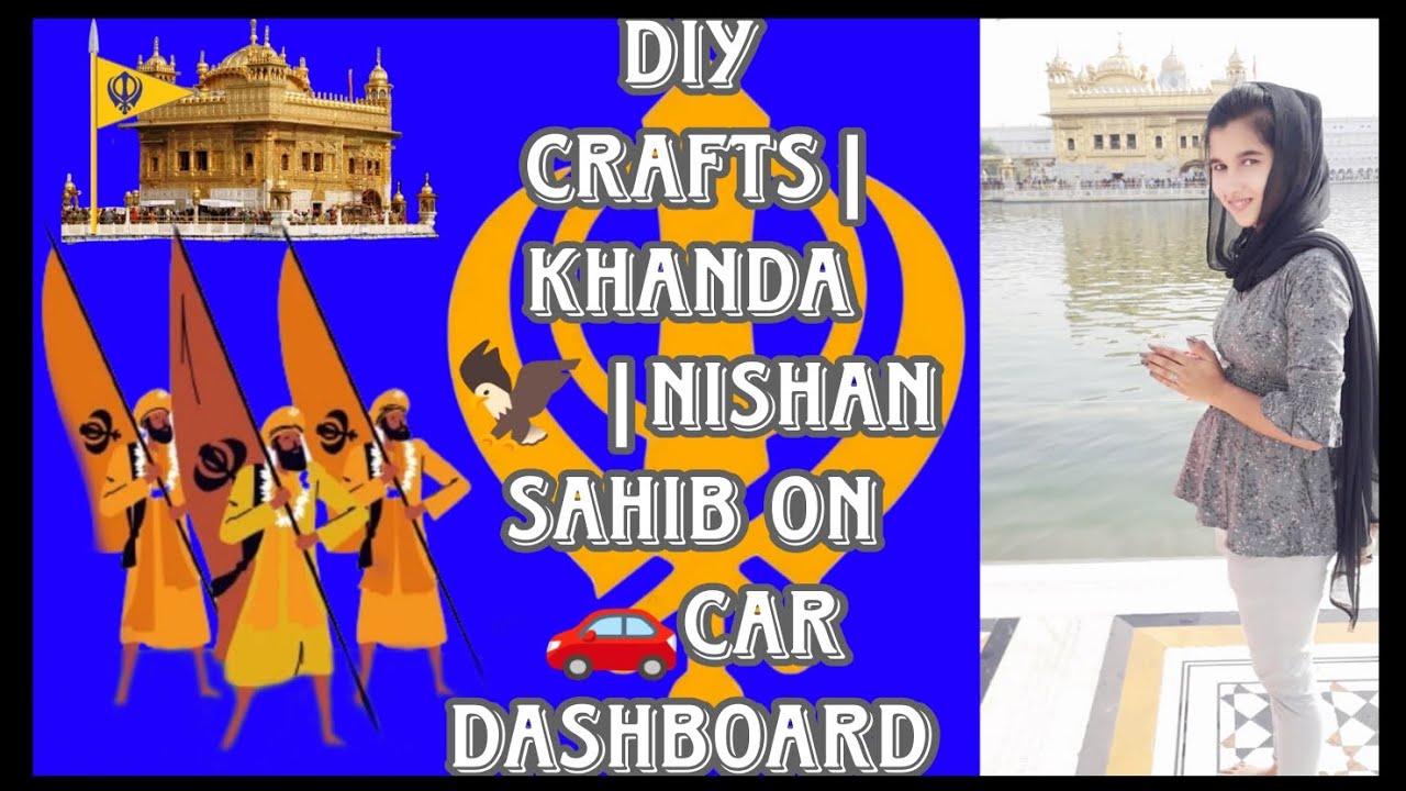DIY Crafts Khanda Nishan Sahib On Car Dashboard shorts viral diy diy-crafts-khanda-nishan-sahib-on-car-dashboard-shorts-viral-diy