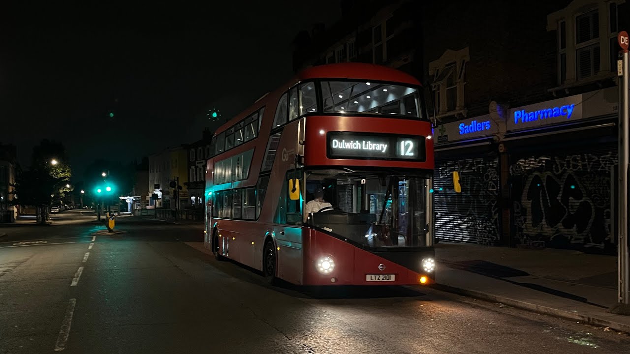 Full Route Visual - Route N12 - Oxford Circus to Dulwich Library ...