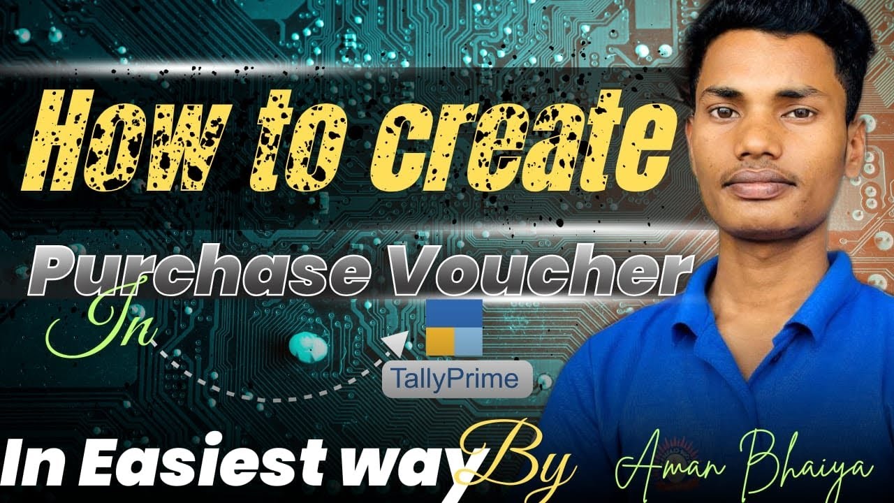 how to create purchase voucher in tally prime 🔥 in easy way! inventory ...