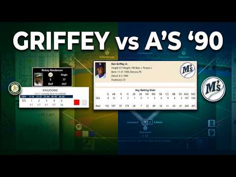 1990 MLB-Wiederholung: A's (2-1) bei den Mariners (1-2)