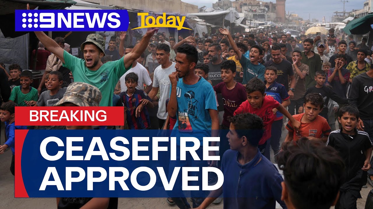 First phase of ceasefire deal approved by Israel and Hamas | 9 News ...