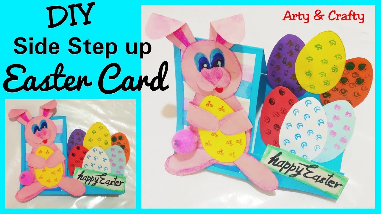 Easy Easter Card / Side Stepup Easter Card / Bunny Card / Easter Crafts ...